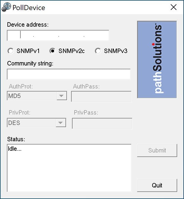 Network Administration Tools: PollDevice | PathSolutions